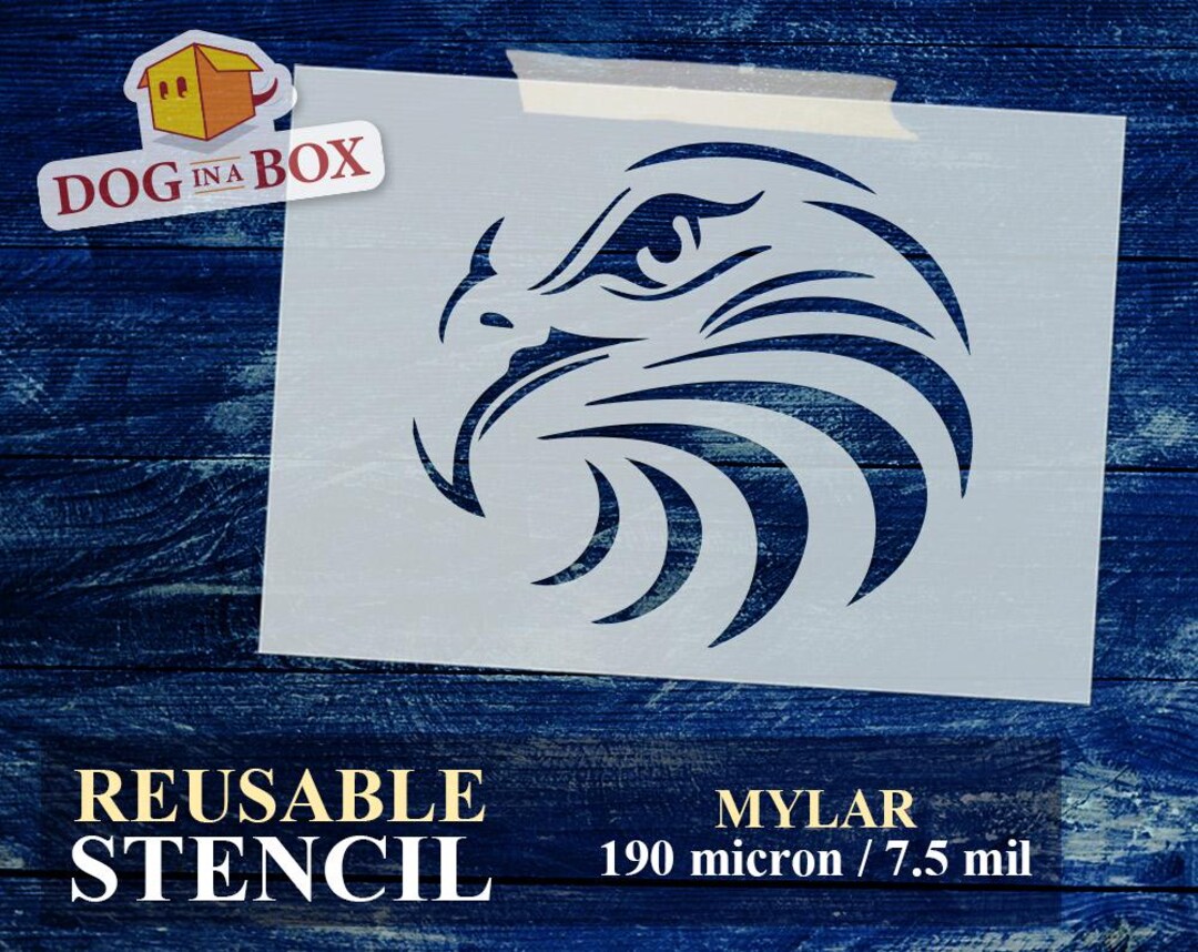 Eagle Stencil N.10 - Reusable American Stencil. Symbol of Freedom ...