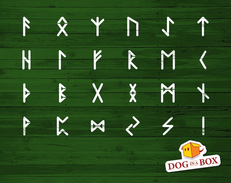 Runes Alphabet Stencil N.1: Reusable Celtic Stencil for Painting on ...
