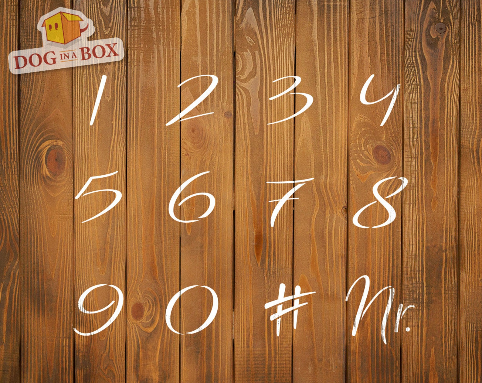 Set of 10 individual numbers stencils n.10 single numbers | Etsy