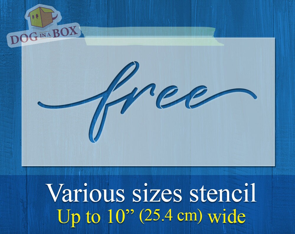 Free Stencil Reusable Stencil for Wood Signs Fabrics and - Etsy