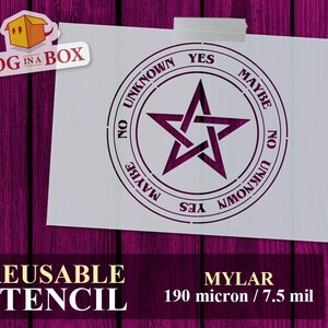 OUIJA Pentacle Stencil N.1 DIY Ouija Board Reusable Stencil. Esoteric ...