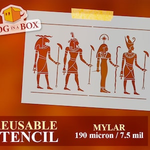 Hieroglyphs Stencil N.7 - Egyptian Stencil, Egypt, Wall Stencil, Home ...