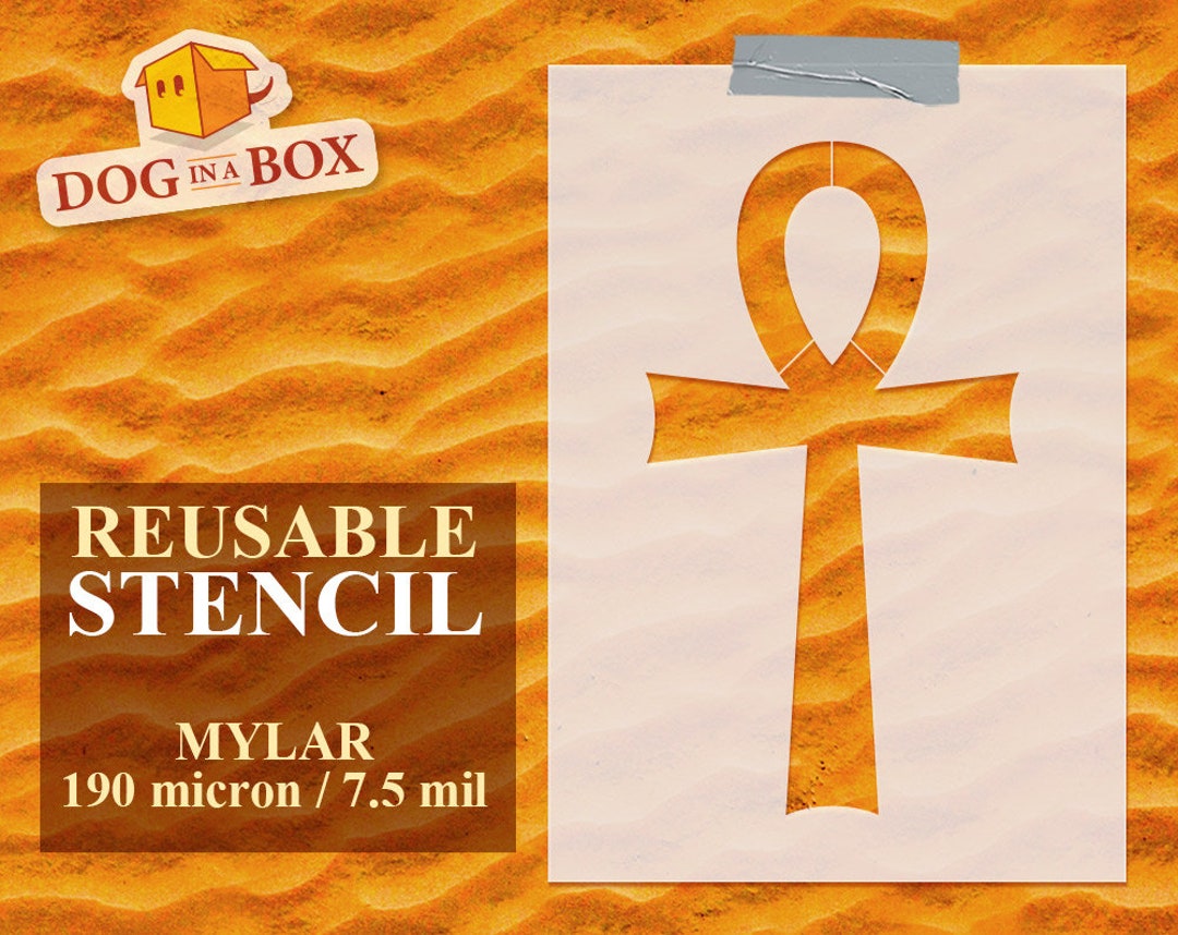 Ankh Symbol Stencil - the Key of Life Reusable Stencil, the Ancient ...