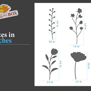 Flowers Stencil Set N.1 - Reusable Stencil With Different Flowers ...