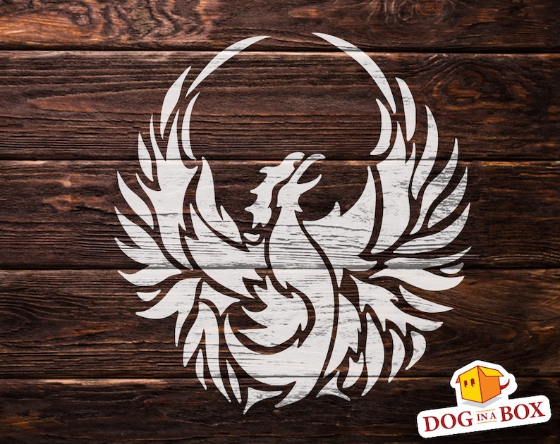 Phoenix Stencil N.3 Reusable Stencil for Wood Signs Fabrics - Etsy