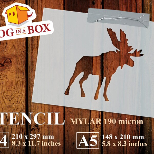 Moose Stencil - Etsy UK