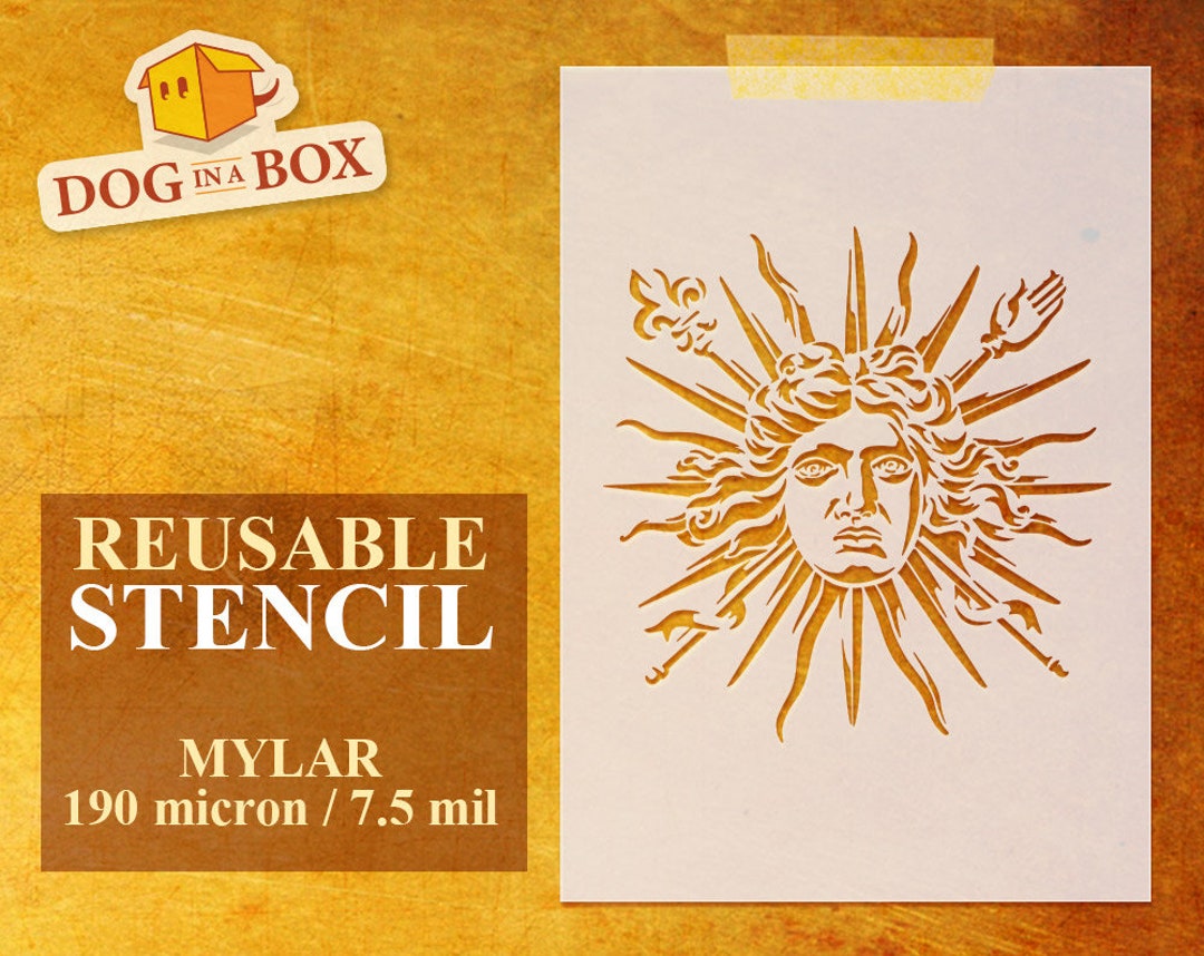 Sun King Stencil: Louis XIV Versailles Emblem Stencil for Furniture ...