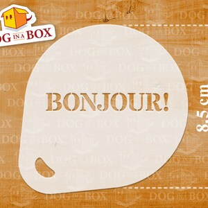 Set of 3 Coffee Stencils, Good Morning Stencil, Food Stencil ...