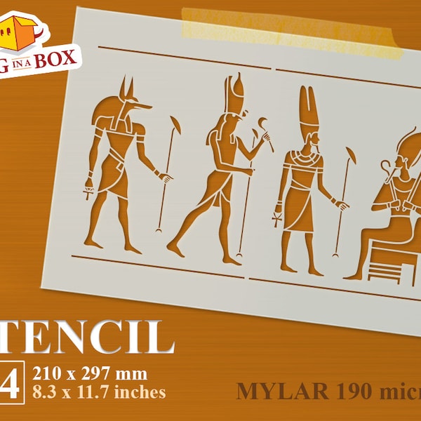 Egyptian Stencils for Wall - Etsy