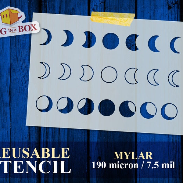 Crescent Stencil - Etsy