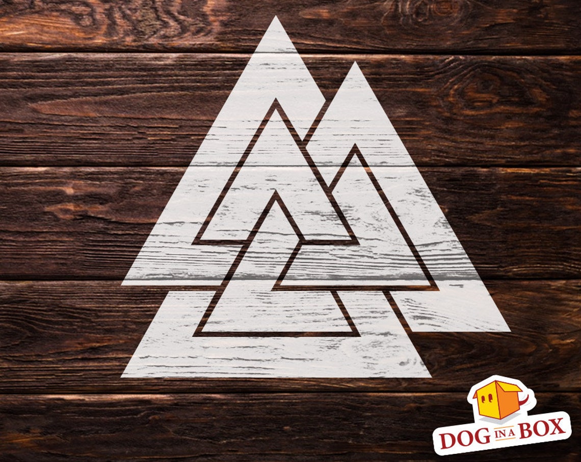 Valknut Stencil Odin Symbol Norse Stencil Resusable Stencil - Etsy UK