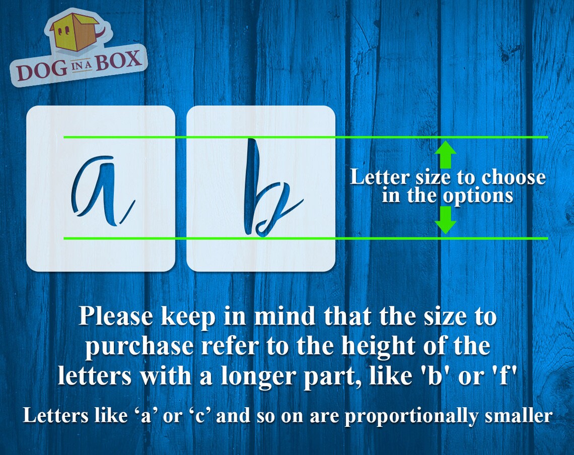 Alphabet Stencils Font N.18 Lowercase Individual Letters A | Etsy
