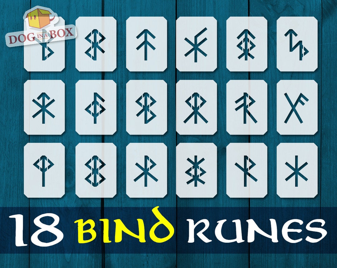 Bind Runes Stencils: Celtic Runes, Set of 18 - Etsy