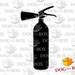 Fire Extinguisher Stencil N.1 - Reusable Firefighter Stencil for ...