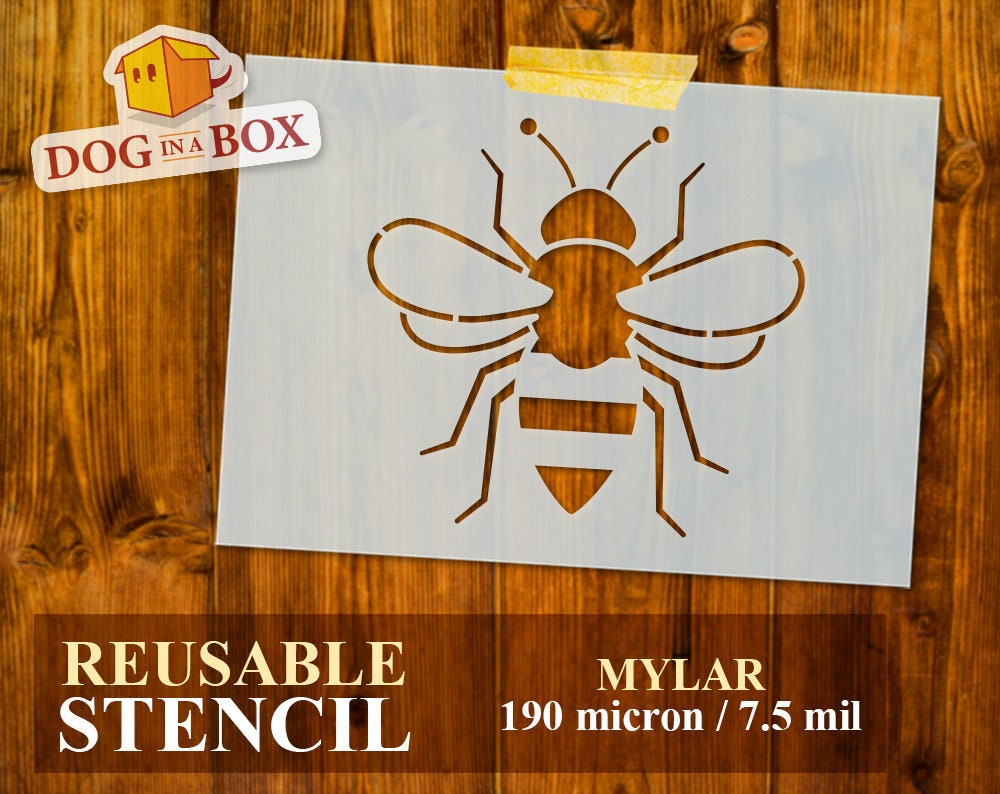 Bee stencil n.1 honey stencil bees stencil stencil for | Etsy