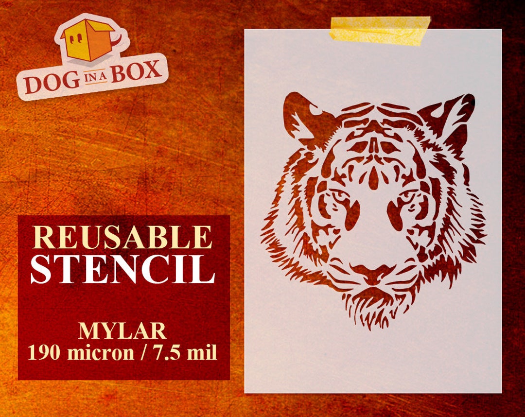 Tiger Stencil N.4 Reusable Wild Life Stencil Stencil for - Etsy