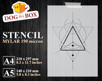 Sacred Geometry Stencil N.1 Geometric Stencil, Reusable Stencil for ...