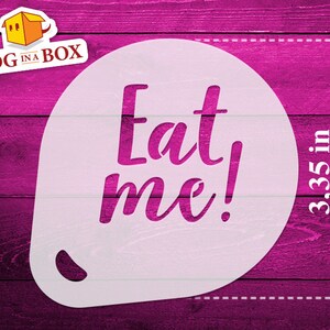 Eat Me Cookie Stencil, Made With Love Cookie Stencil, Tester Cookie ...