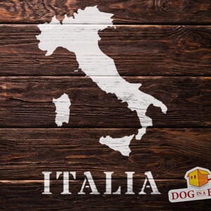 Italy Stencil Map of Italy Reusable Stencil. Stencils for - Etsy