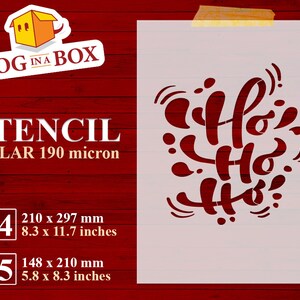 Ho Ho Ho Stencil, Christmas Stencil, Christmas Decor Stencil, Windows ...