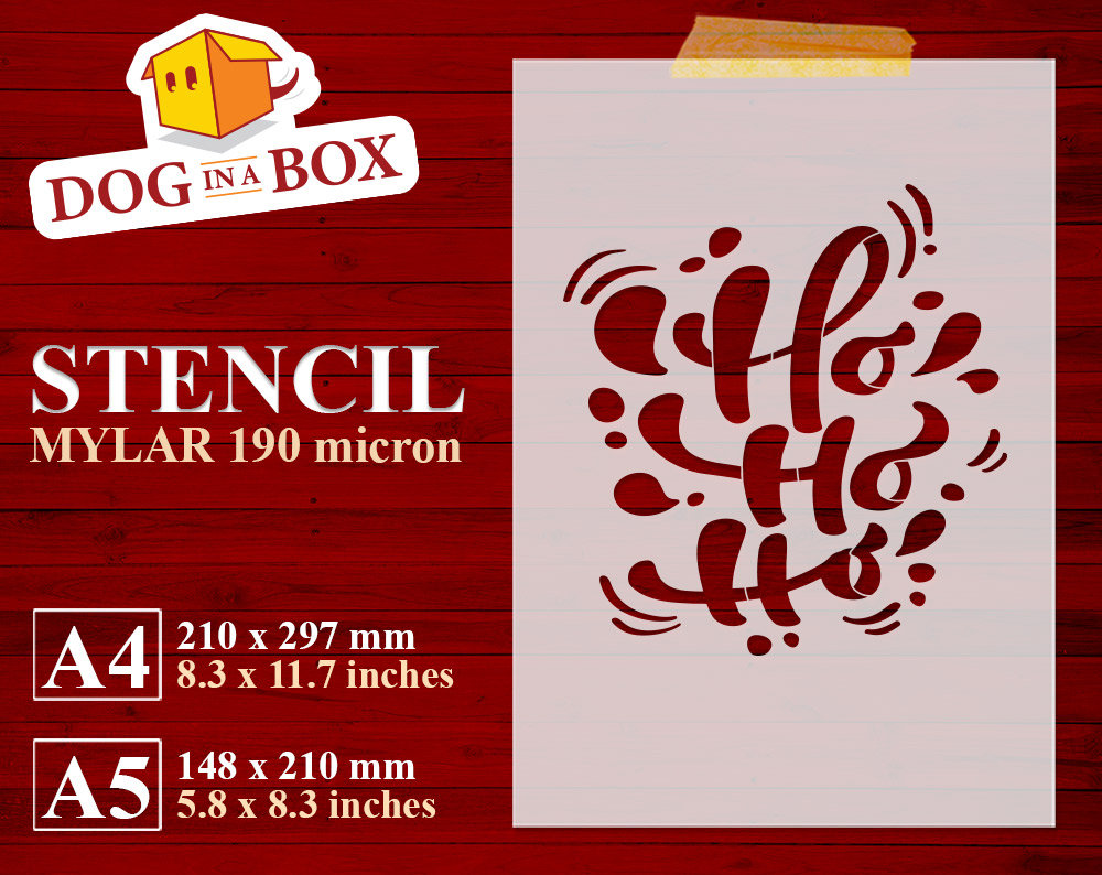 Ho Ho Ho Stencil Christmas Stencil Christmas Decor Stencil - Etsy