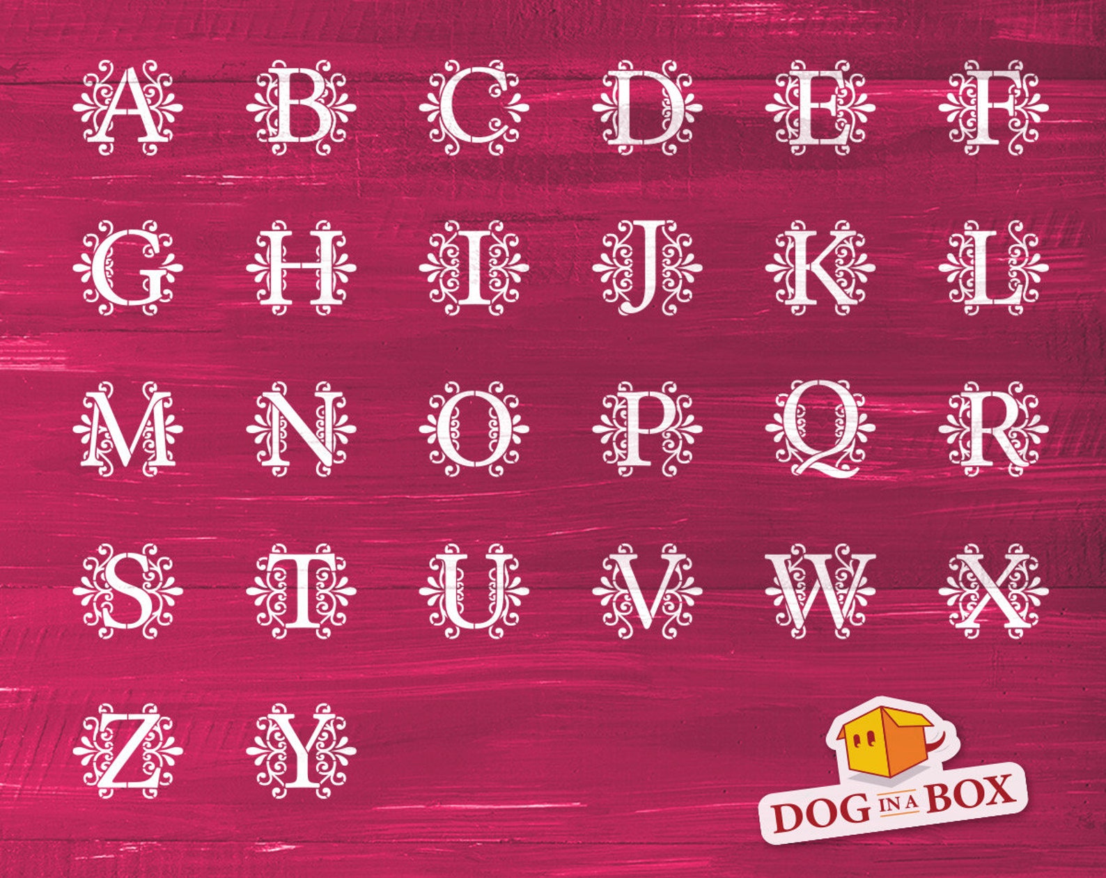 Initials Stencils Individual Alphabet Stencils. Reusable - Etsy