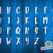 Alphabet Stencils Font N.18 - Uppercase. Individual Letters A to Z ...