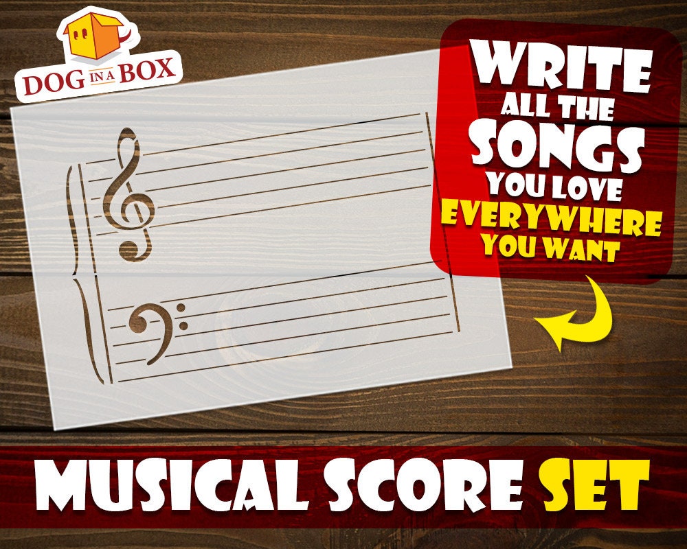 Music Notes Stencil SET Music Stencil Stencils for Wood - Etsy Australia