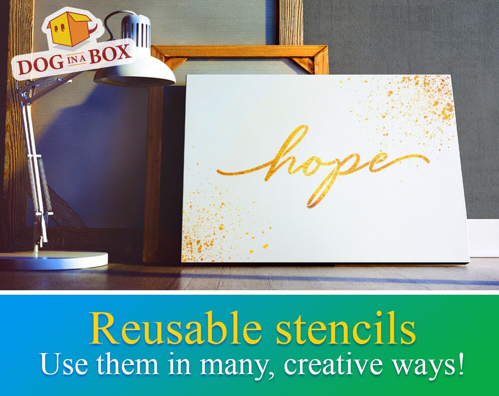 Hope Stencil Reusable Stencil for Wood Signs Fabrics and - Etsy