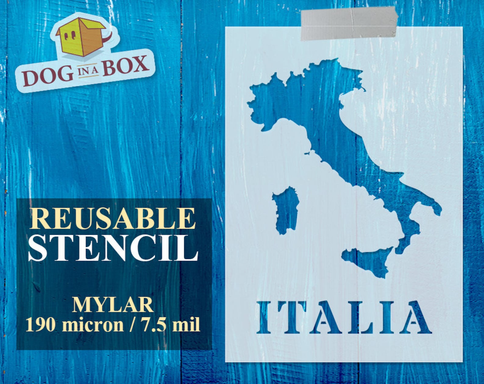Italy Stencil Map of Italy Reusable Stencil. Stencils for - Etsy