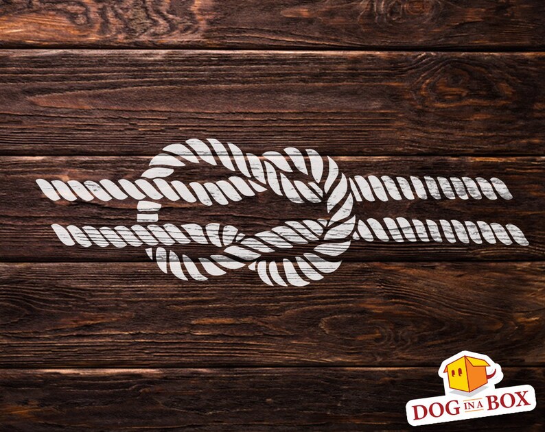 Rope Knot Stencil: Nautical DIY Decor, Reusable Mylar - Etsy