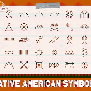 Native American Symbol Stencils Single Sheet. Native American Stencils ...