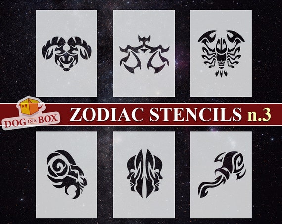 Zodiac Signs Stencils