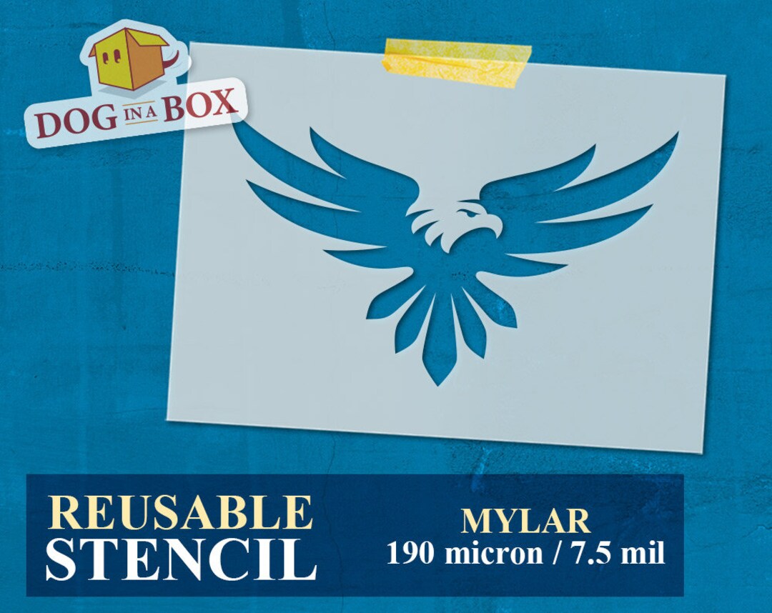 Eagle Stencil N.6 - Reusable American Stencil. Symbol of Freedom ...