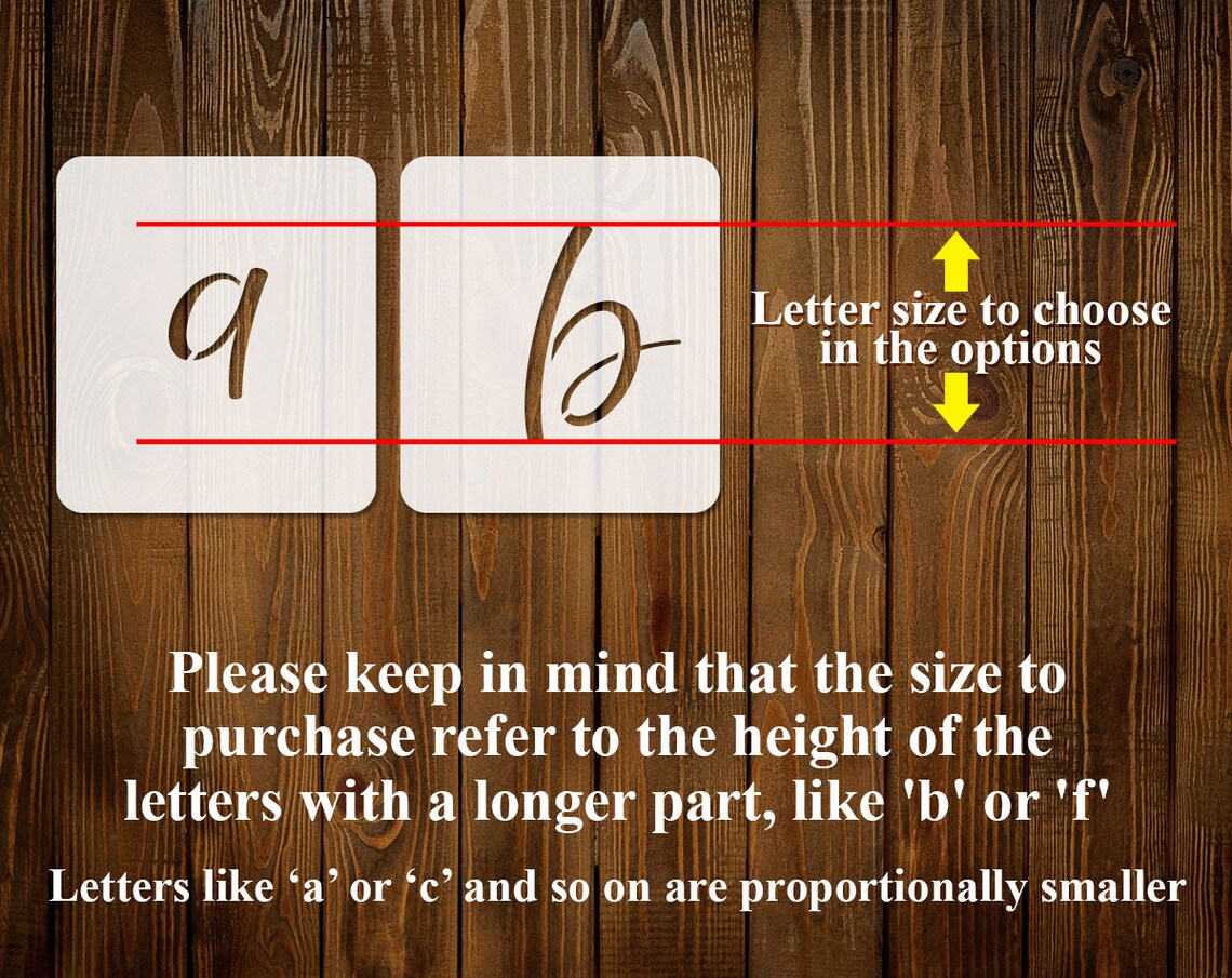 Alphabet stencils font n.10 lowercase individual letters A | Etsy