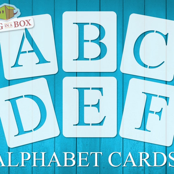 Number Stencils 1 Inch Letter Stencils Set A-Z Times New Roman Bold ...