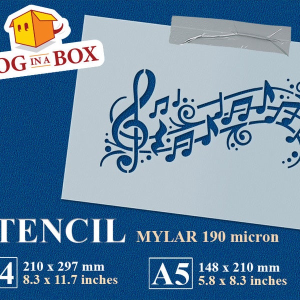 Music Note Stencil - Etsy