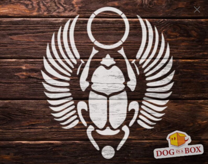 Egyptian Scarab Stencil N.2 Reusable Hieroglyph Stencil - Etsy