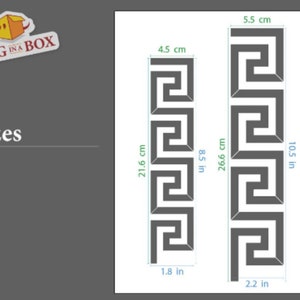 Greek Key Stencil N.3 - Reusable Greek Key Pattern Stencil. Greek ...