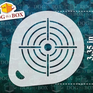 Target Stencils, Set of 3 Coffee Stencils, Shooting Range, Softair ...