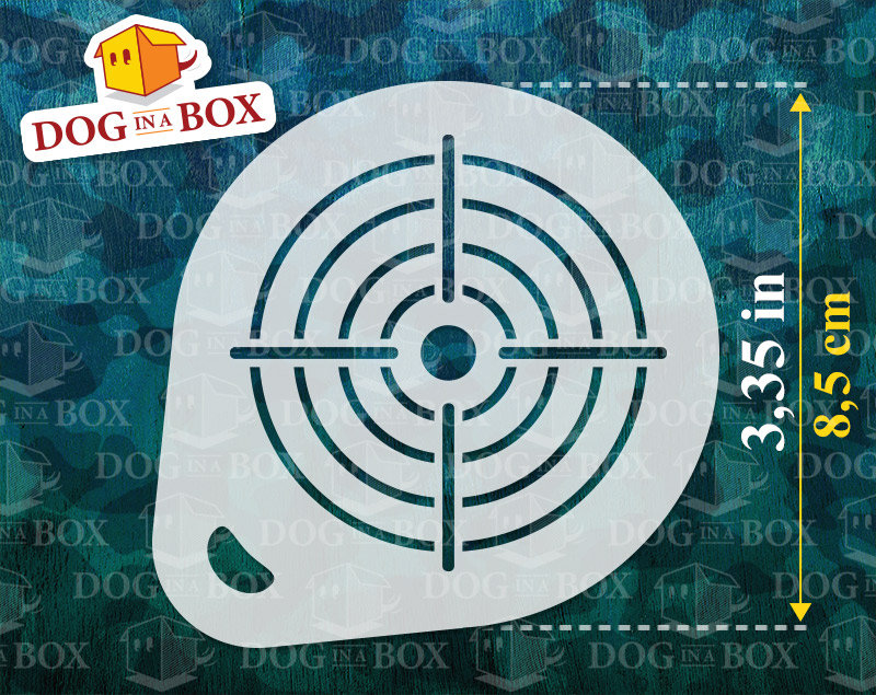 Target Stencils Set of 3 Coffee Stencils Shooting Range - Etsy