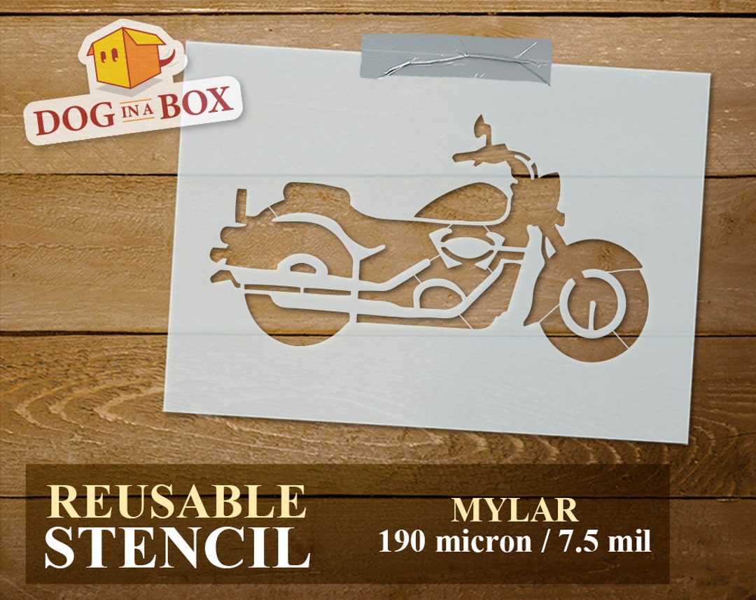 Motorcycle Stencil N.1: Reusable Mylar Motorbike Design - Etsy