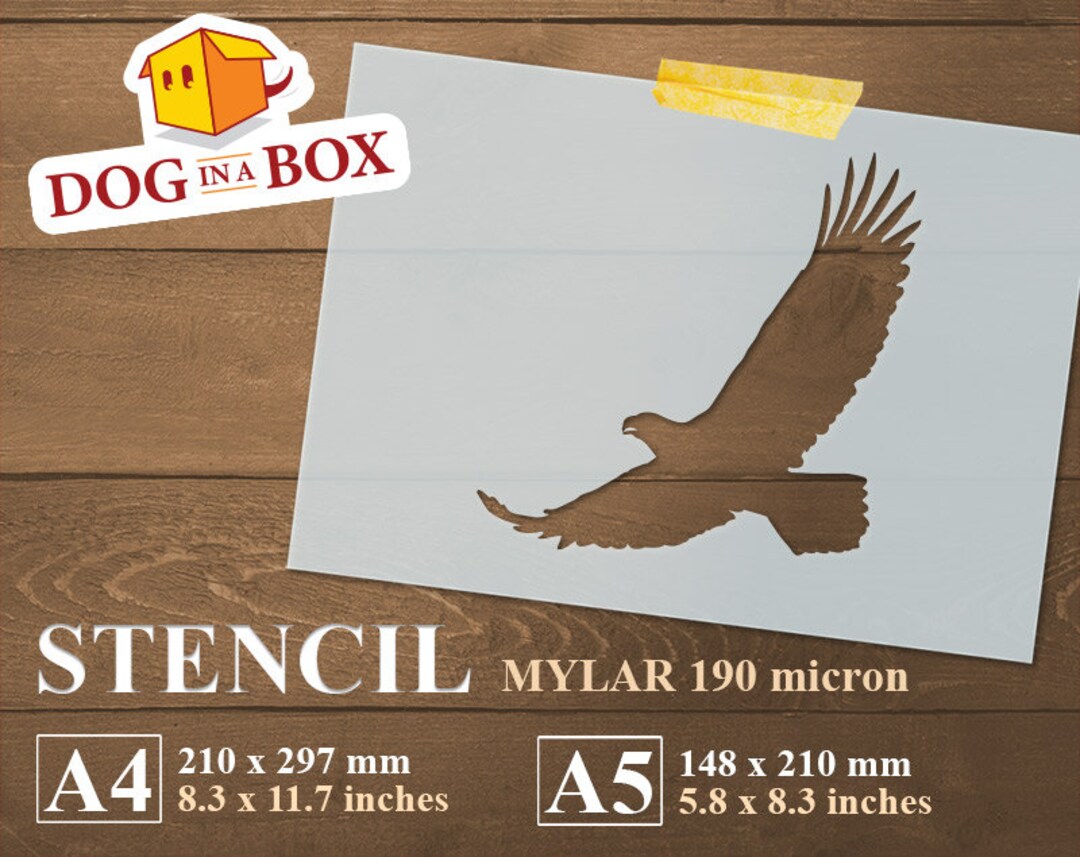 Eagle Stencil N.4 - Reusable American Stencil. Symbol of Freedom ...