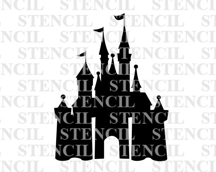 Fairy Tale Castle Stencil N.3: Reusable Stencil for Painting on Walls ...