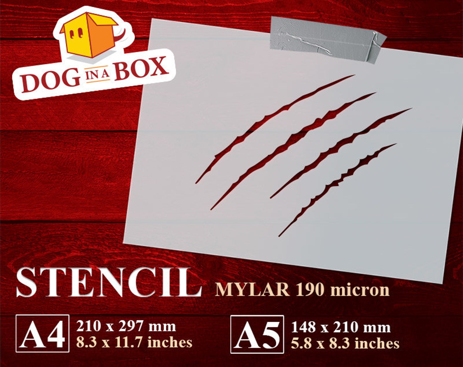 Scratches Stencil N.2 Ripped Stencil Wild Stencil Claws - Etsy