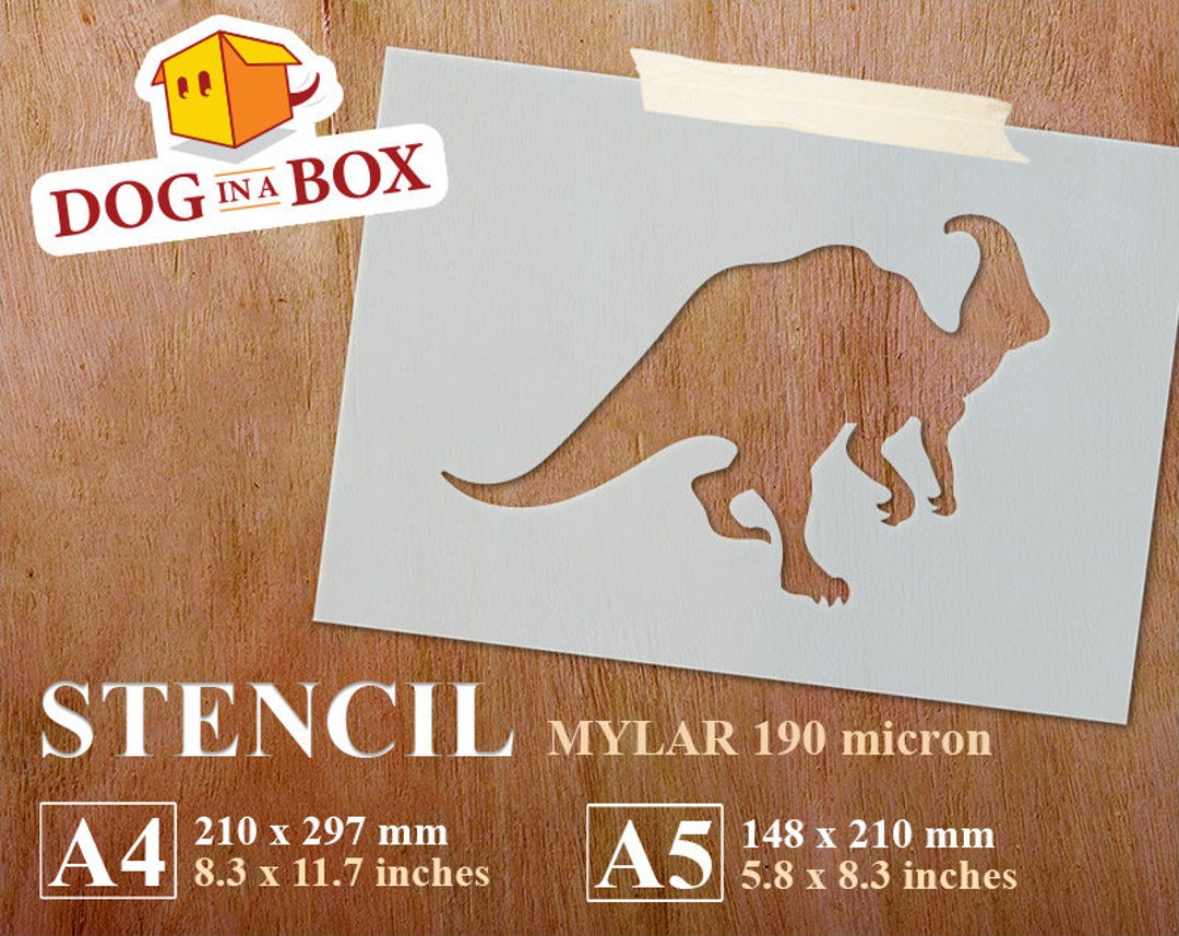 Dinosaur Stencil N.5 - Reusable Dino Stencil, Jurassic Stencil, Stencil ...