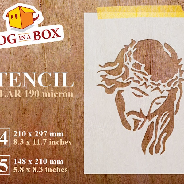 Stencil of Jesus Christ - Etsy