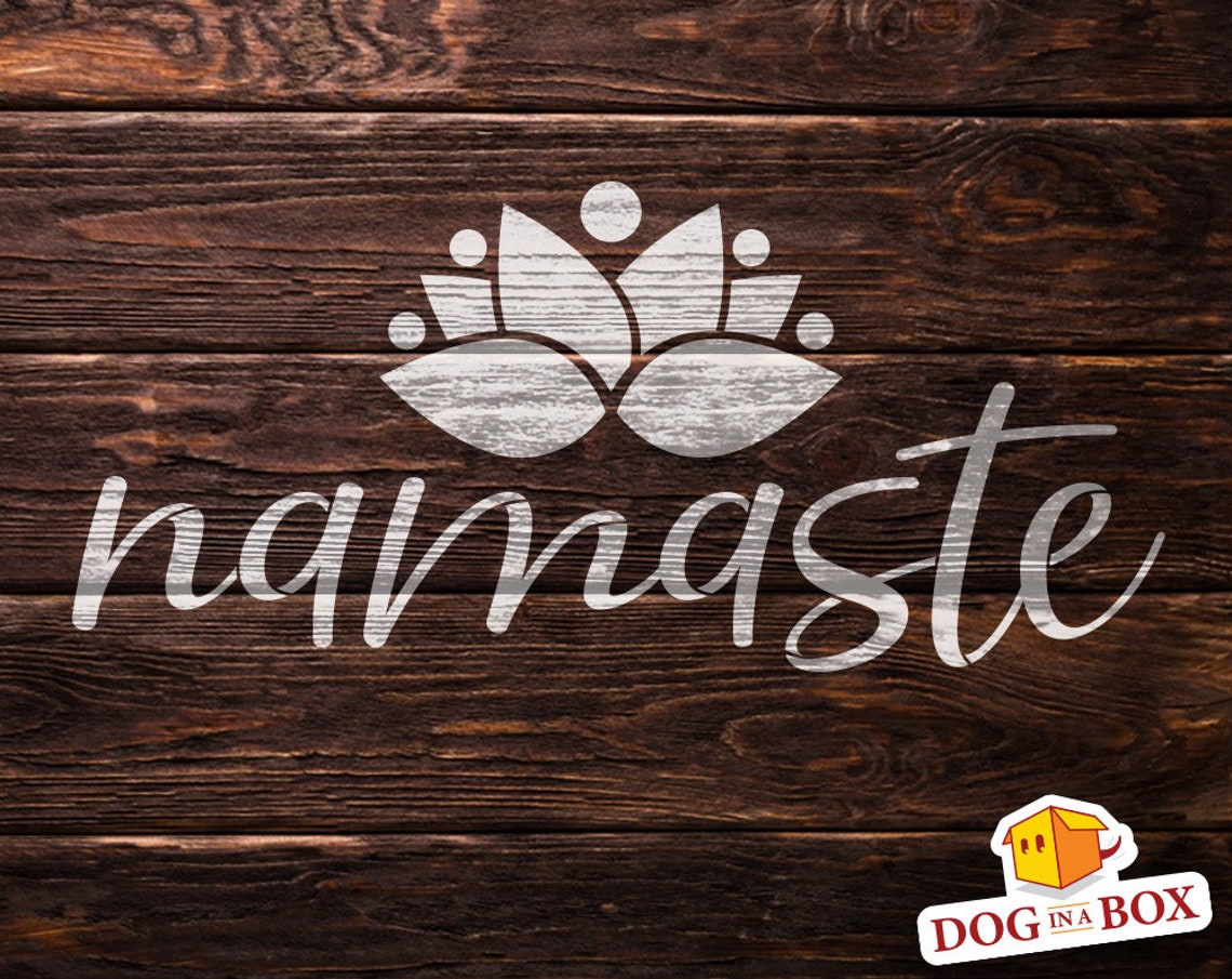 Namaste Stencil N.1 Namasté Stencil Namaskar Stencil Yoga - Etsy