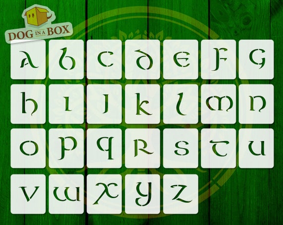 Gaelic Alphabet Letters