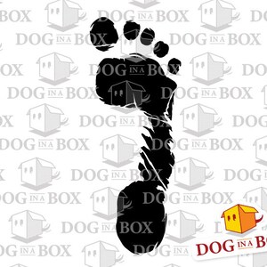 Footprint Stencil N.1 - Right Foot - Reusable Footprint Stencil for ...